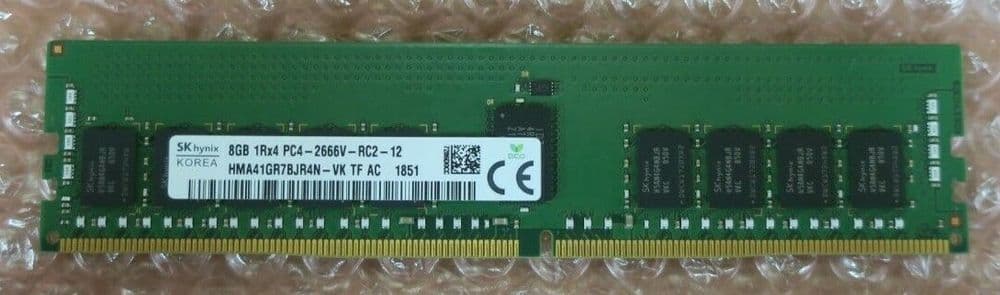 SK Hynix 8GB 1RX4 DDR4-2666 PC4-21300 ECC 288-Pin Server RAM ...