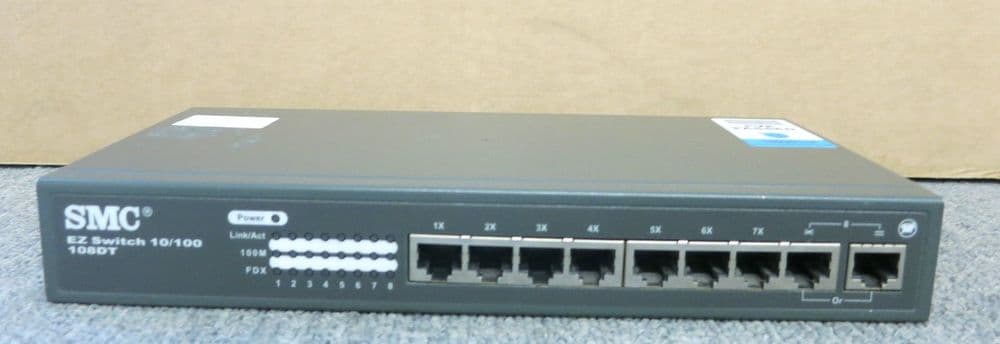 SMC Networks SMC-EZ108DT EZ Switch 8 Port 10/100 Mbps Ethernet Network ...