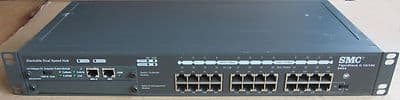 SMC TigerStack II 10/100 5924 Dual Speed Hub 24 Port Hub / Switch SMC5924DS