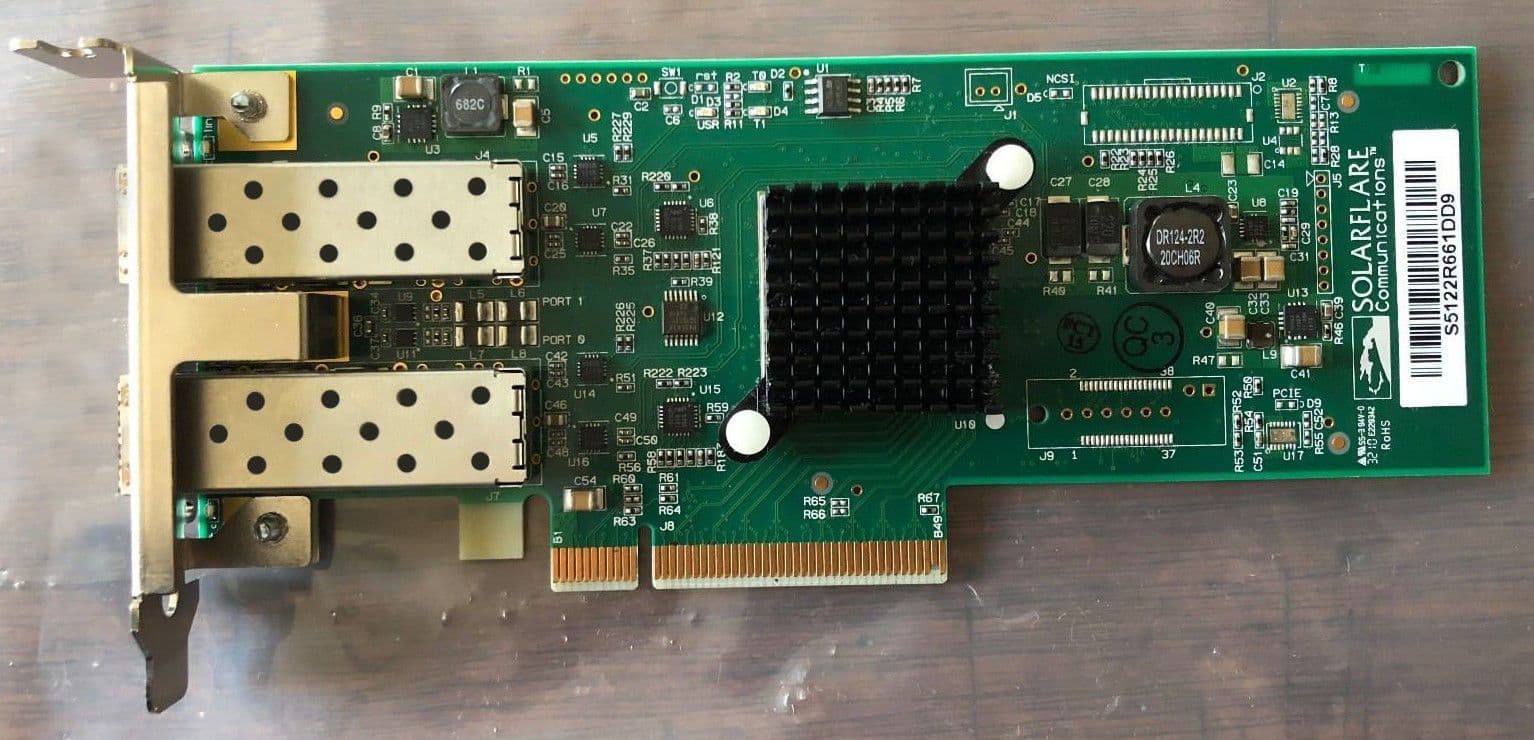 Solarflare SF329 10Gb SFP Dual Port Network Card SF329-9021-R6 HH Bracket
