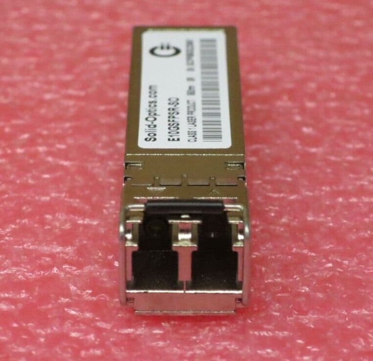 Solid-Optics E10GSFPSR-SO 10GB/s Duplex LC 850nm 300m SFP Transceiver ...