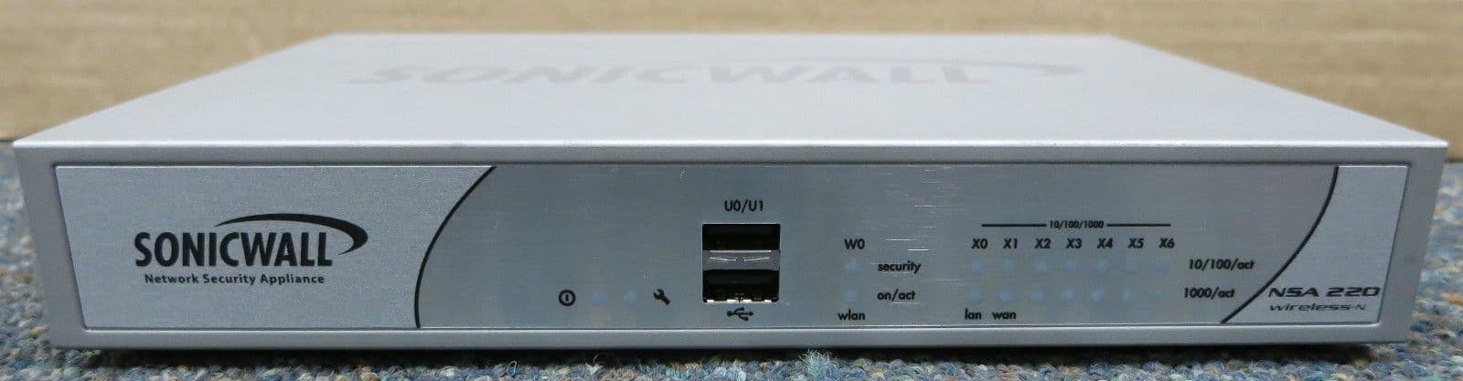 Sonicwall NSA 220 APL24-08F Wireless N Gigabit Network Security ...