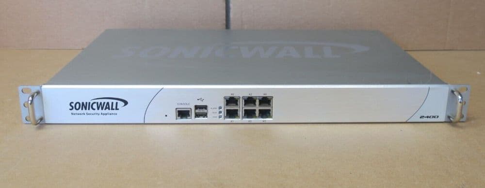 SonicWALL NSA 2400 1U Network Security Appliance 6x RJ45 Port Firewall ...
