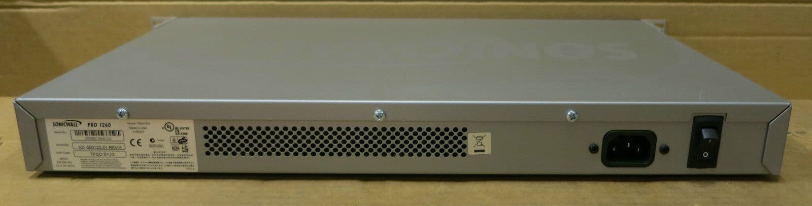 SONICWALL PRO 1260 24 PORT RACKMOUNT FIREWALL SECURITY APPLIANCE 1RK0C-02F
