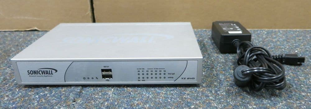 SonicWALL TZ 210 TZ210 Network Security Appliance Firewall APL20-063 PSU