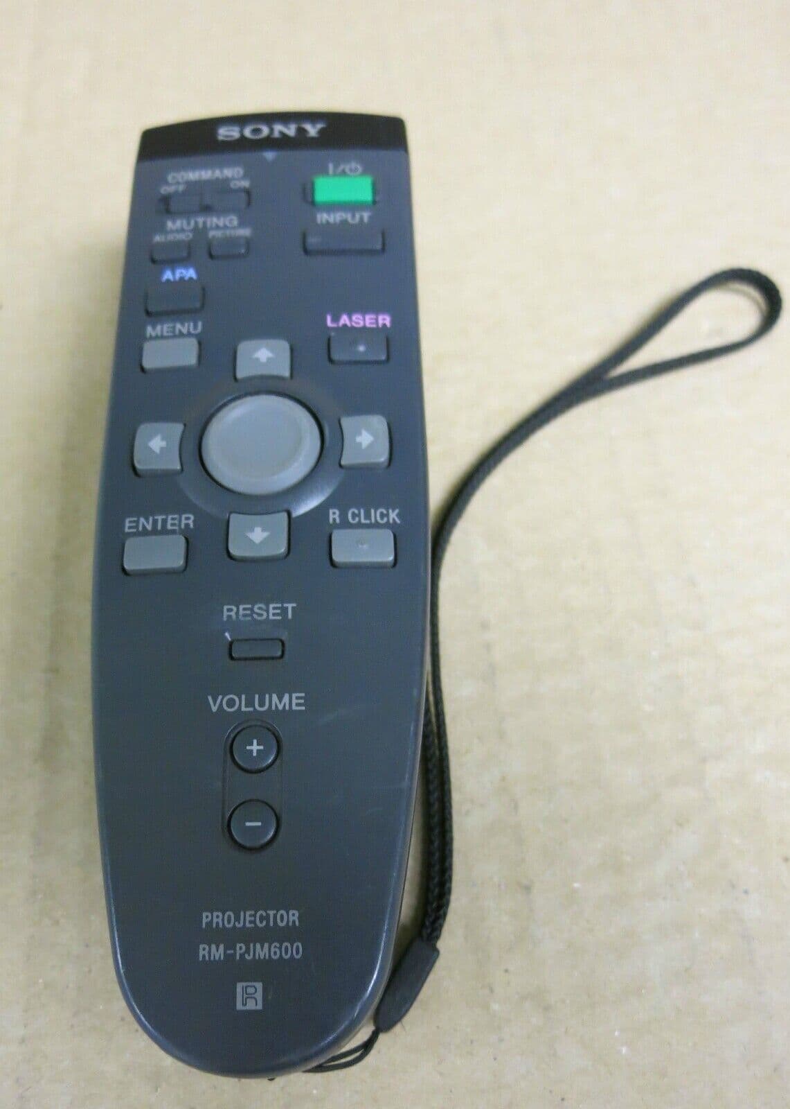 Sony RM-PJM600 VPL Projector Infra Red Remote Control APA Menu Laser Command