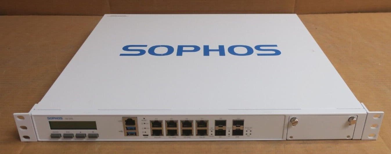 Sophos SG 330 8x 1GbE RJ45 2x 1GbE SFP 2x 10GbE SFP Port Firewall Appliance