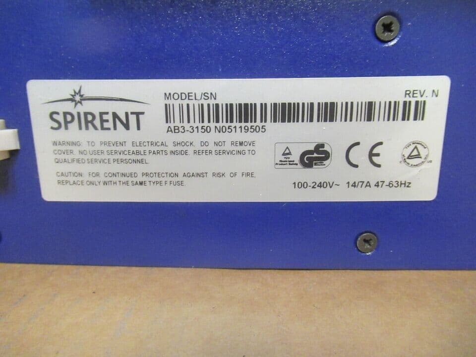 Spirent Abacus 5000 IP Telephony Test System 13-Slot Rackmount Chassis