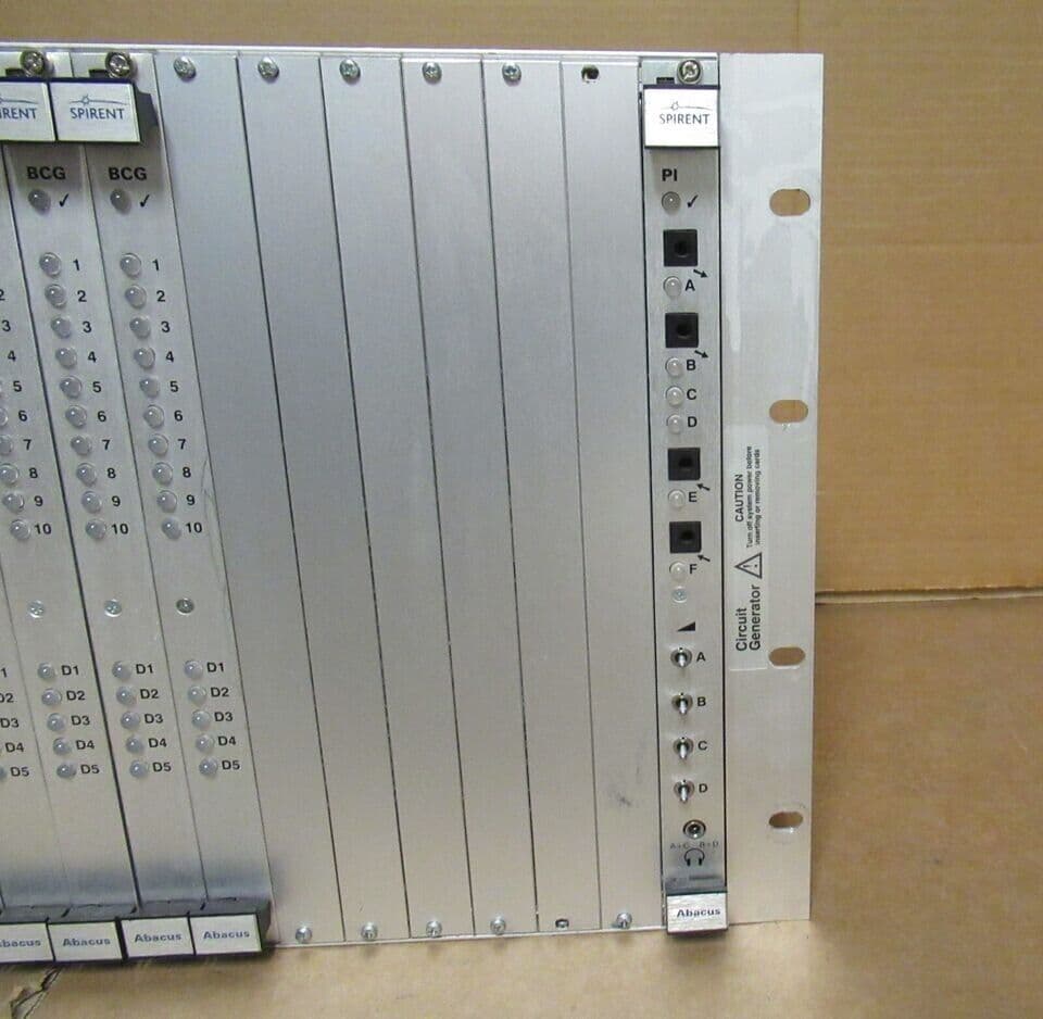 Spirent Abacus Circuit Generator Network Simulator With 30x Interface ...