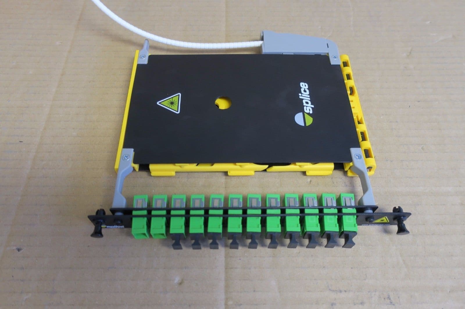 SpliceGroup Fibre Optic Rack Mount Patch Panel 19" 1U 12 Port