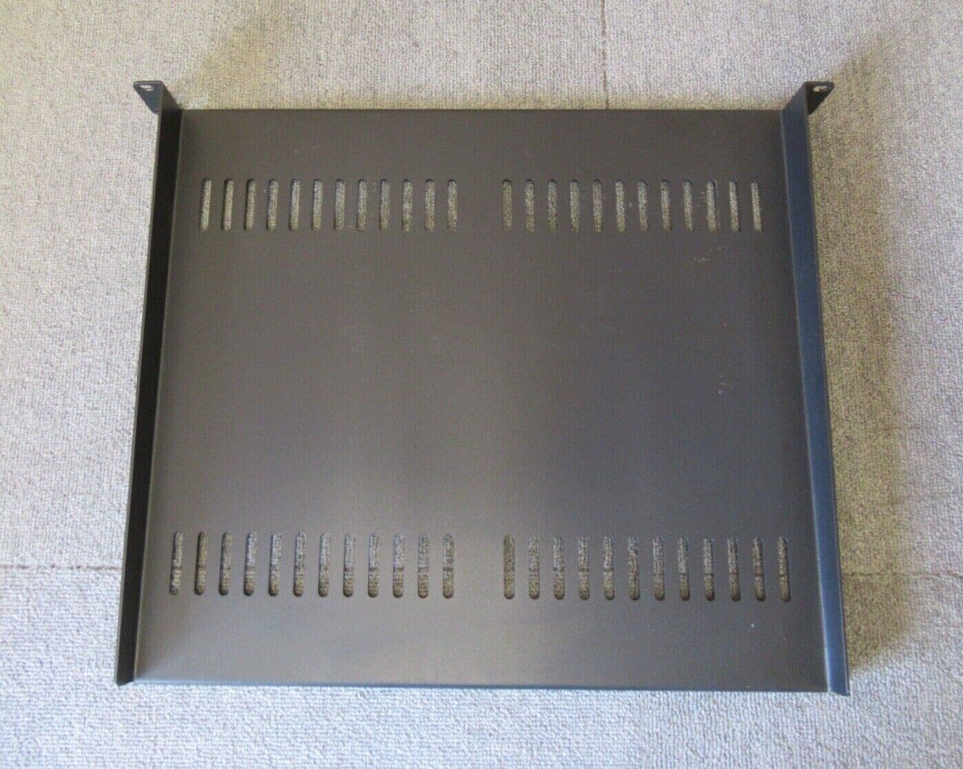StarTech CABSHELF116V Universal Black Vented 1U Server Rack Shelf 16" Deep