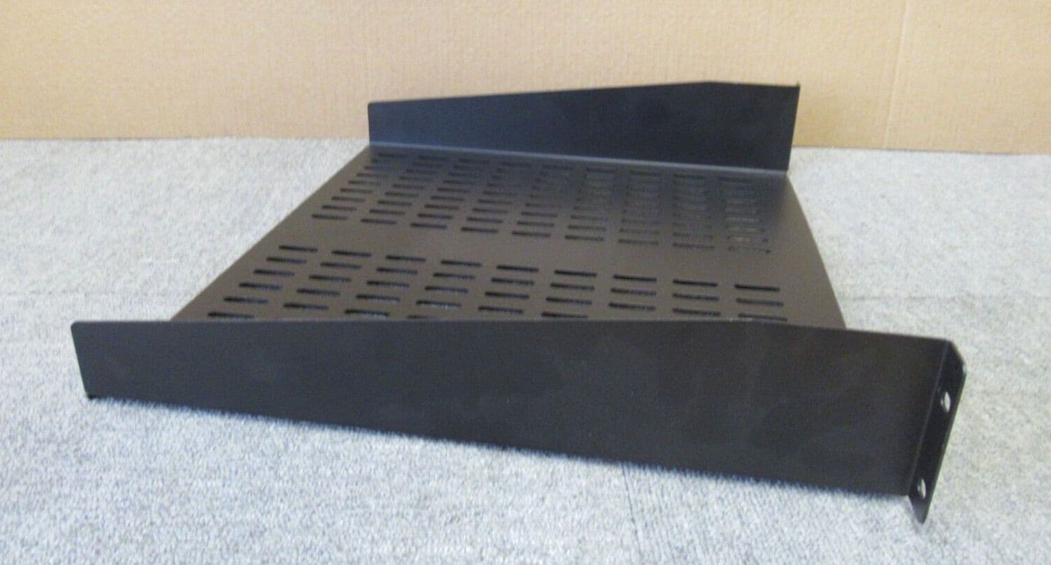 StarTech CABSHELFV 2U 19" Black Vented Universal Server Rack Cabinet ...