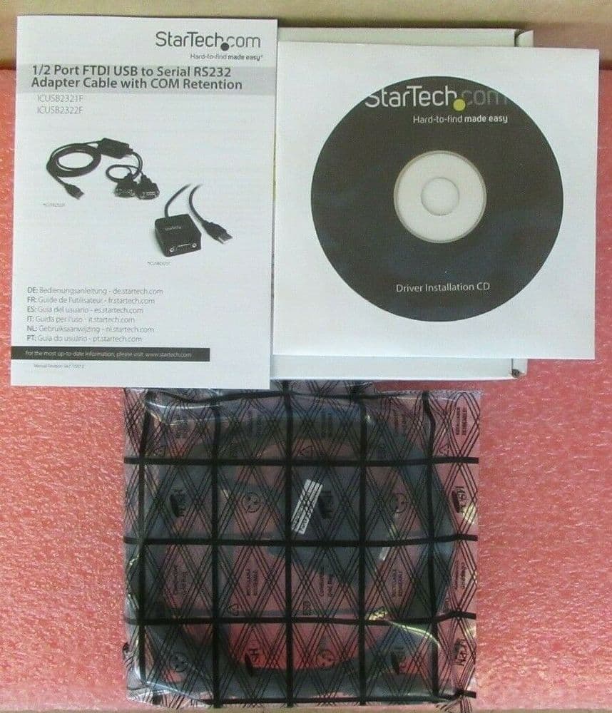 StarTech ICUSB2321F - USB To Serial 1 Port RS232 To USB Adapter Cable