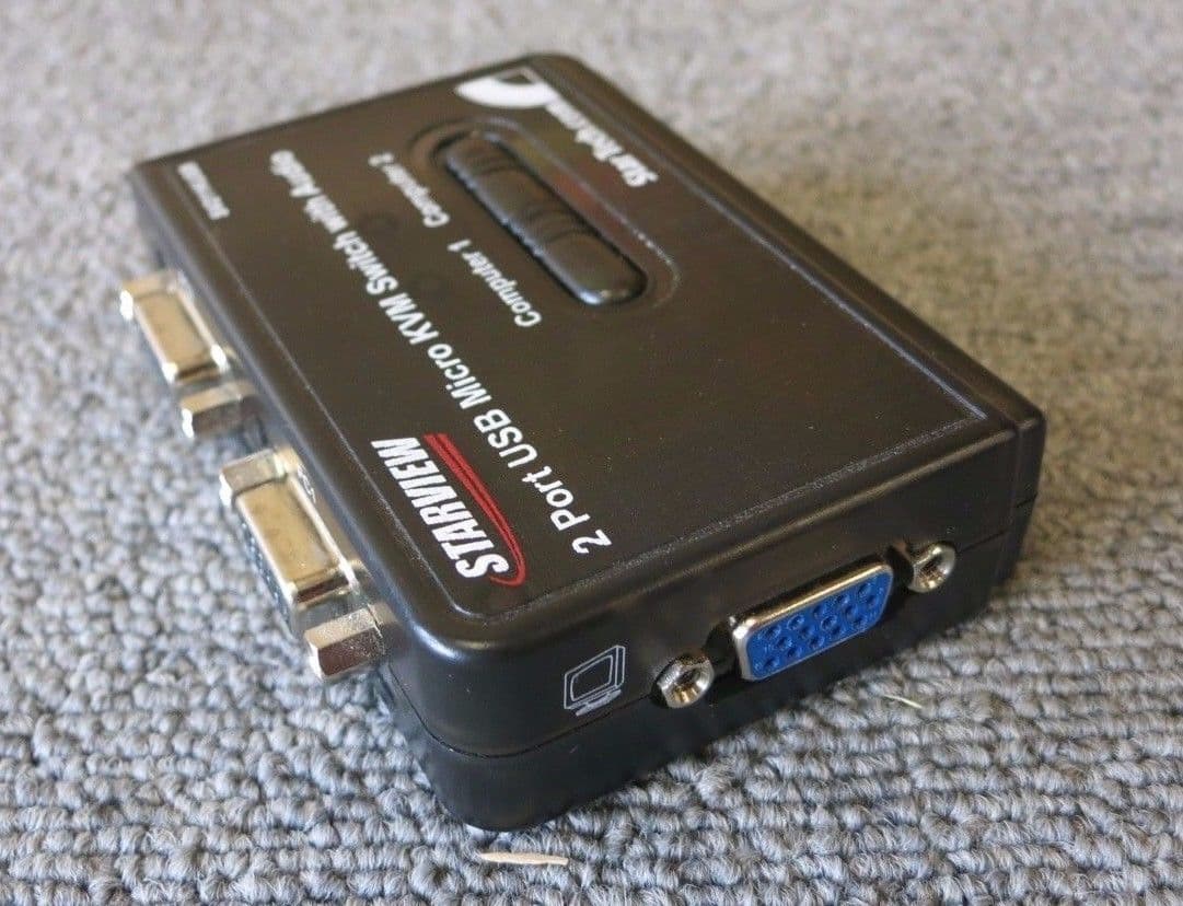 Starview SV211KUSB 2 Port Black USB Micro KVM Switch Kit With Audio