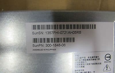 Sun 300-1848-06 - 550W Power Supply Unit PSU Sunfire X4100 Server ...