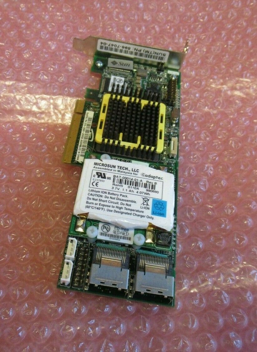 Sun 375-3536 StorageTek 8-Port SAS PCIe Server RAID Controller Host Bus ...