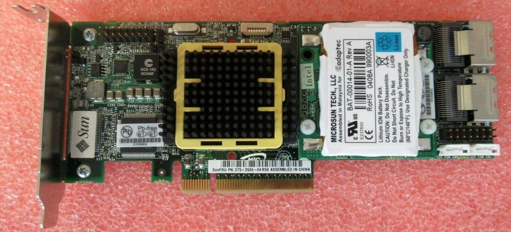 Sun 3Gb/s PCI-e 8-Port SAS ASR-5805/512MB RAID Controller HBA Card 375-3536