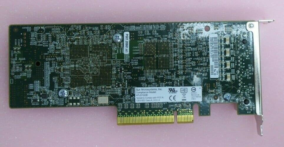 Sun ATLS1QGE Quad Port Gigabit PCI-E Network Adapter NIC Half Height ...