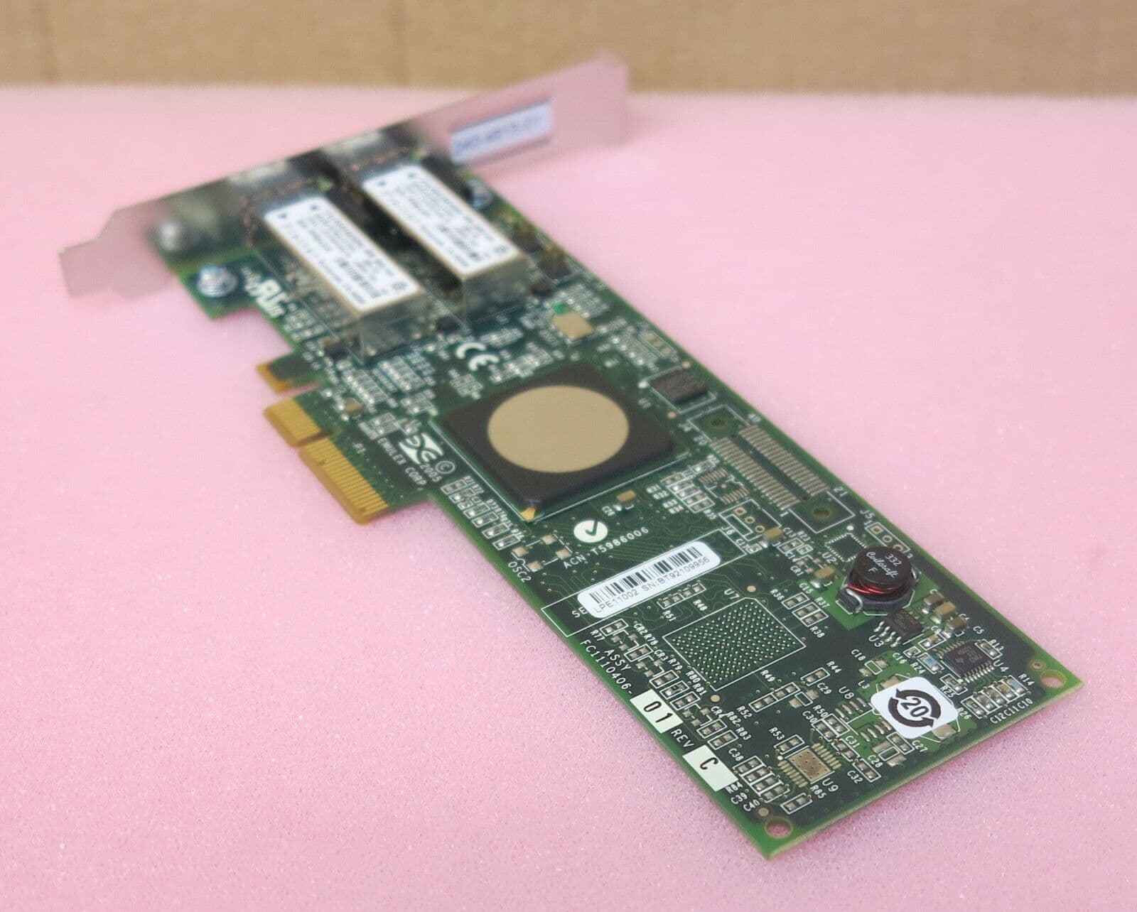 Sun Emulex LPe11002 4Gb 2-Port PCI-E HBA Host Bus Adapter PCI-e x4 375 ...