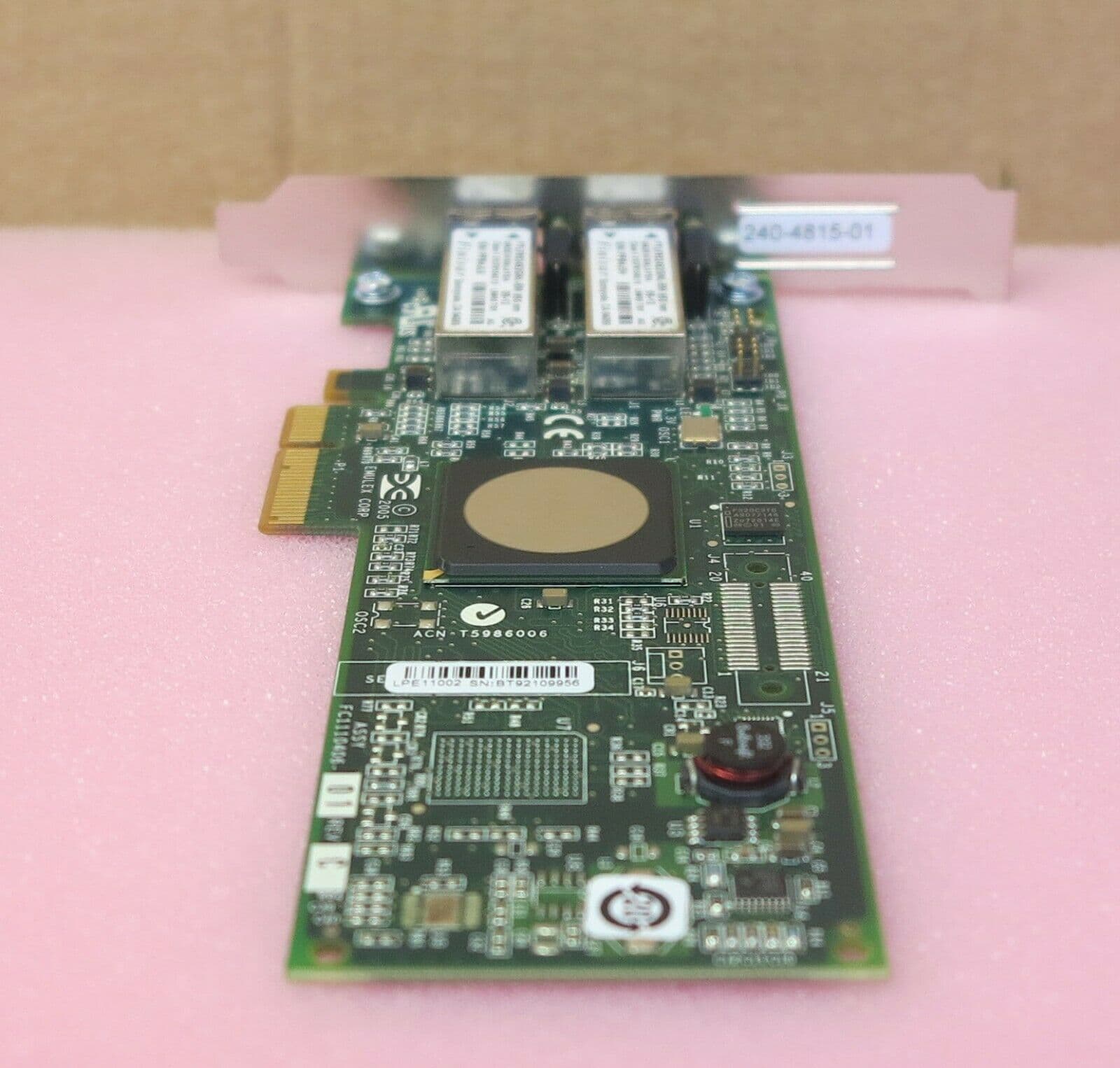 Sun Emulex LPe11002 4Gb 2-Port PCI-E HBA Host Bus Adapter PCI-e x4 375 ...