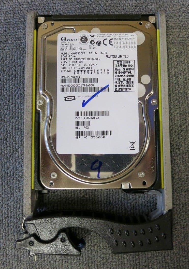 Sun MAW3300FE CA06699-B45600EC 300GB 10000RPM 3 5" Fibre Channel Hard Drive