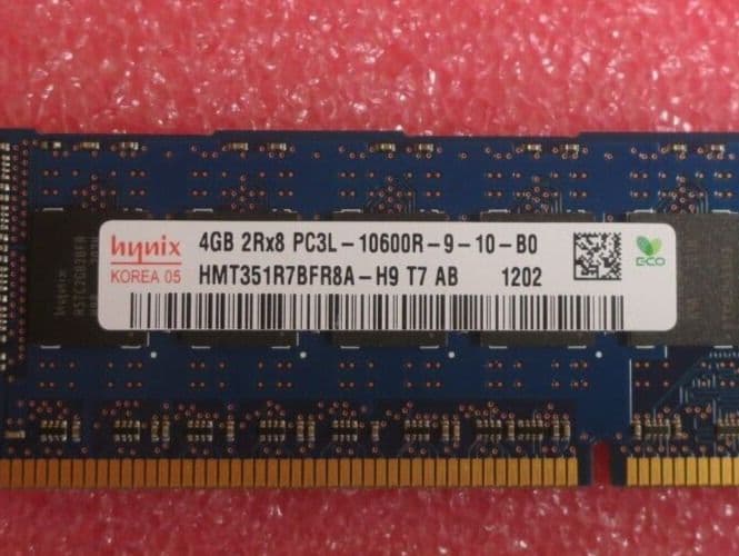 Sun Oracle 4GB 2Rx8 DDR3 PC3L-10600R REG ECC 240-Pin Server Memory RAM ...