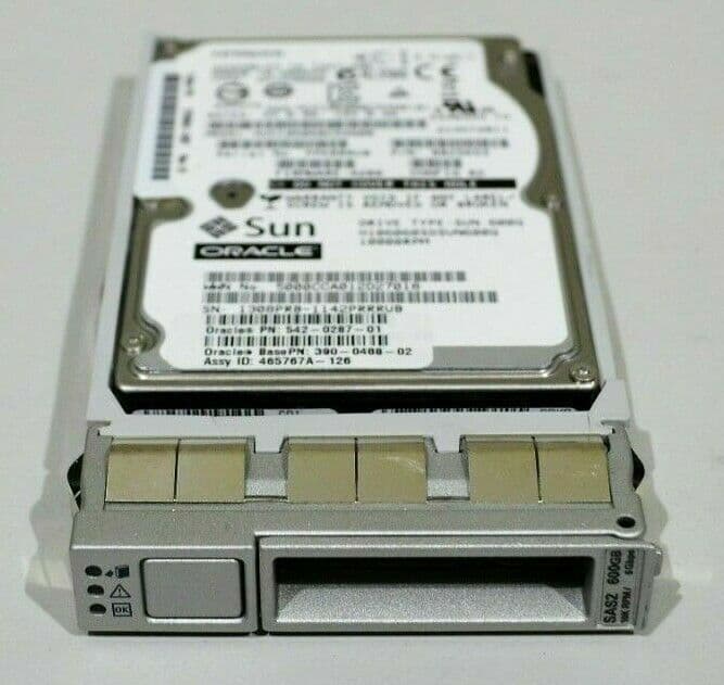 Sun Oracle 600GB 2 5" SAS 6Gb/s 10K Hard Drive HDD 542-0287-01 2 5" Caddy