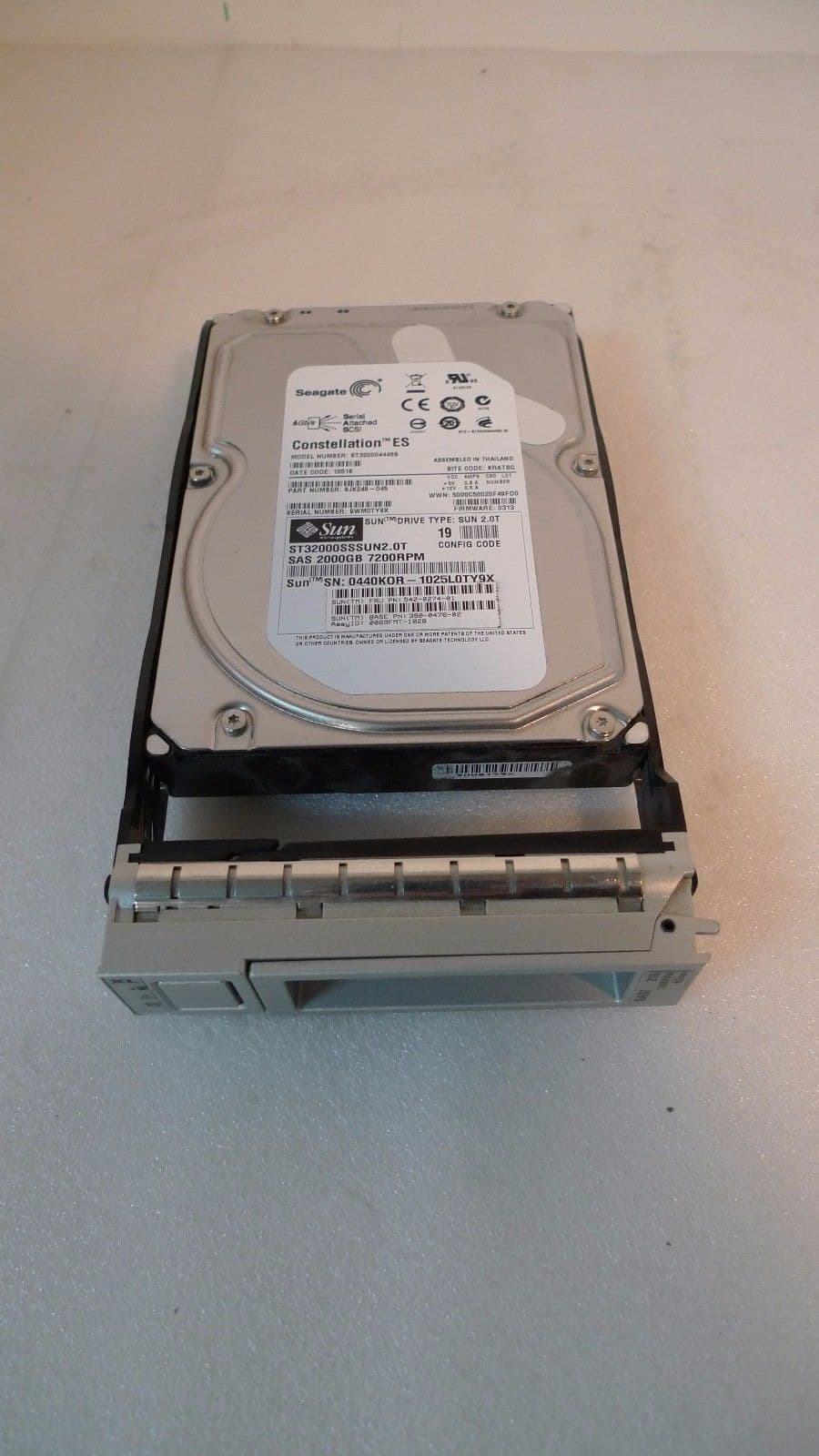 Sun ORACLE MicroSystems 2TB 3 5" 7 2K SAS 6GB/s HDD Server Hard Drive 542-0274
