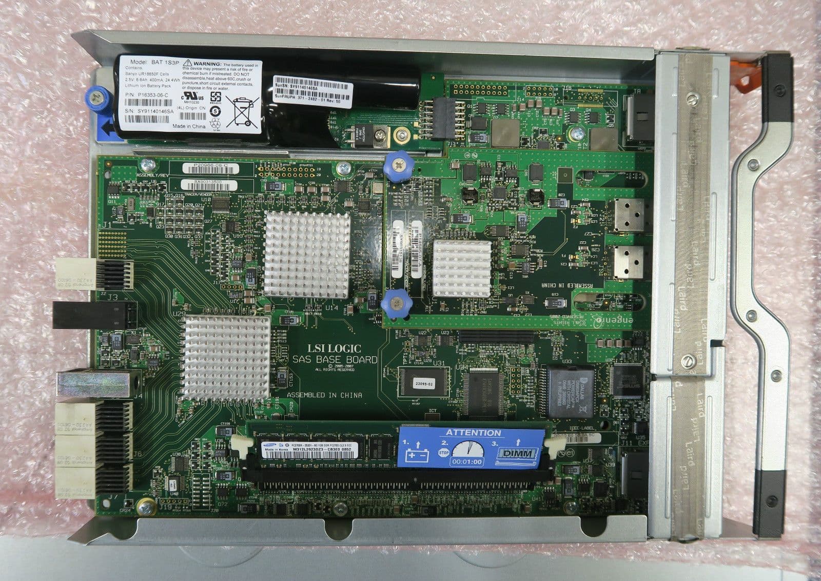 Sun Storage Tek 375-3595-01 - 4GB RAID FC Controller With 1GB Memory And Battery