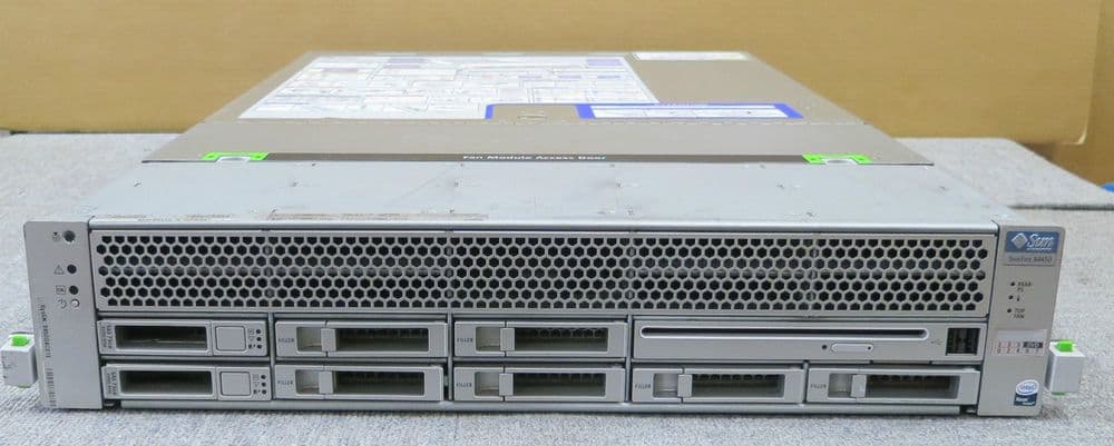 Sun Sunfire X4450 2x QUAD-CORE XEON X7350 2 93Ghz 64GB Ram Rack Server Fire
