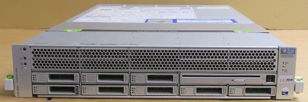 Sun Sunfire X4450 4x 6C X7460 2 66Ghz 128GB Ram 7x 146GB HDD 32GB SSD ...