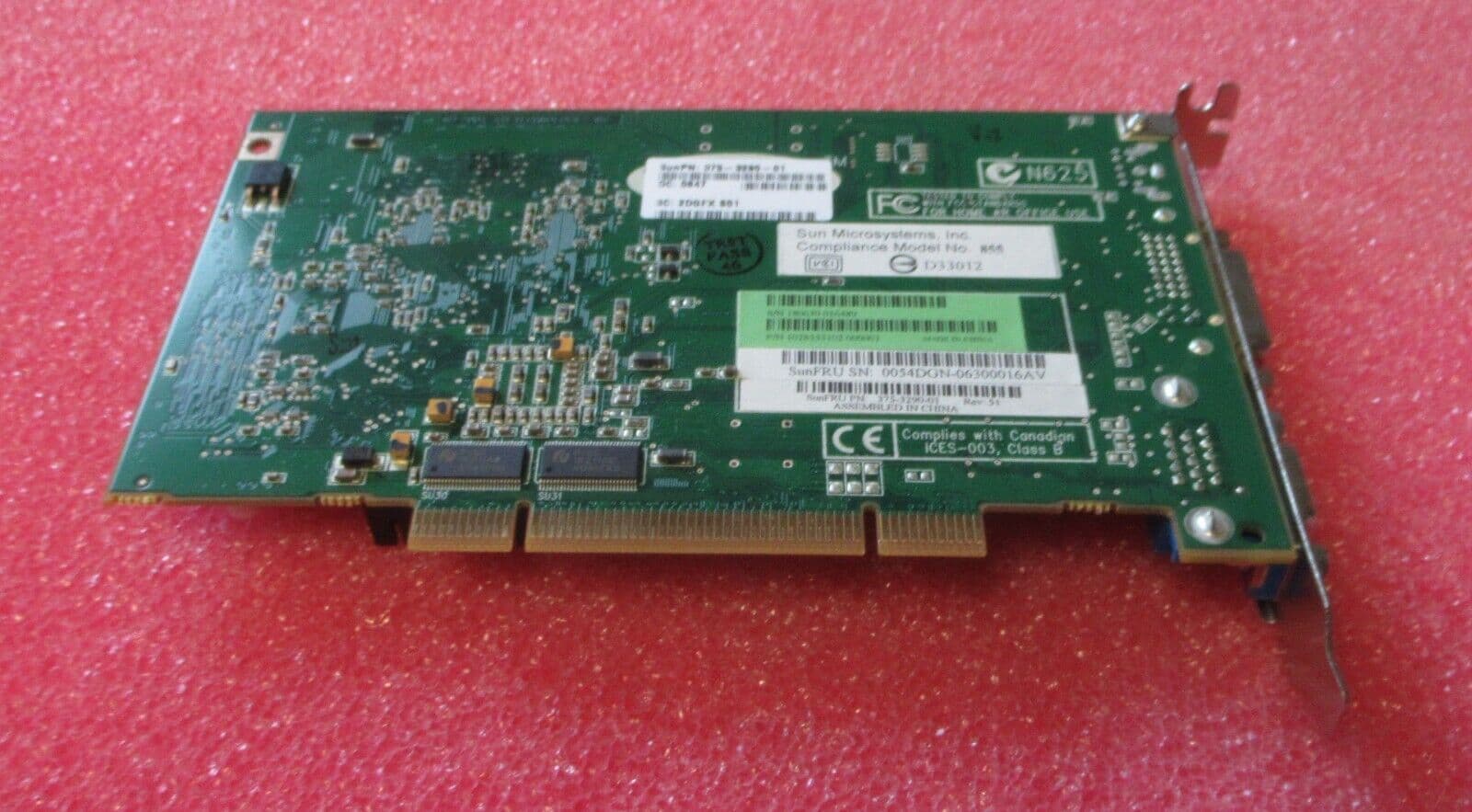 Sun X7296A Radeon 7000 64MB Dual Display Video Graphics Card 375-3290-01