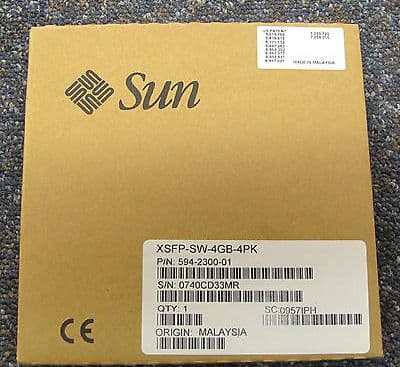 Sun XSFP-SW-4GB-4PK Fibre Optic 4Gb Short Wave 850nm GBIC SFP 4 x 371-0294