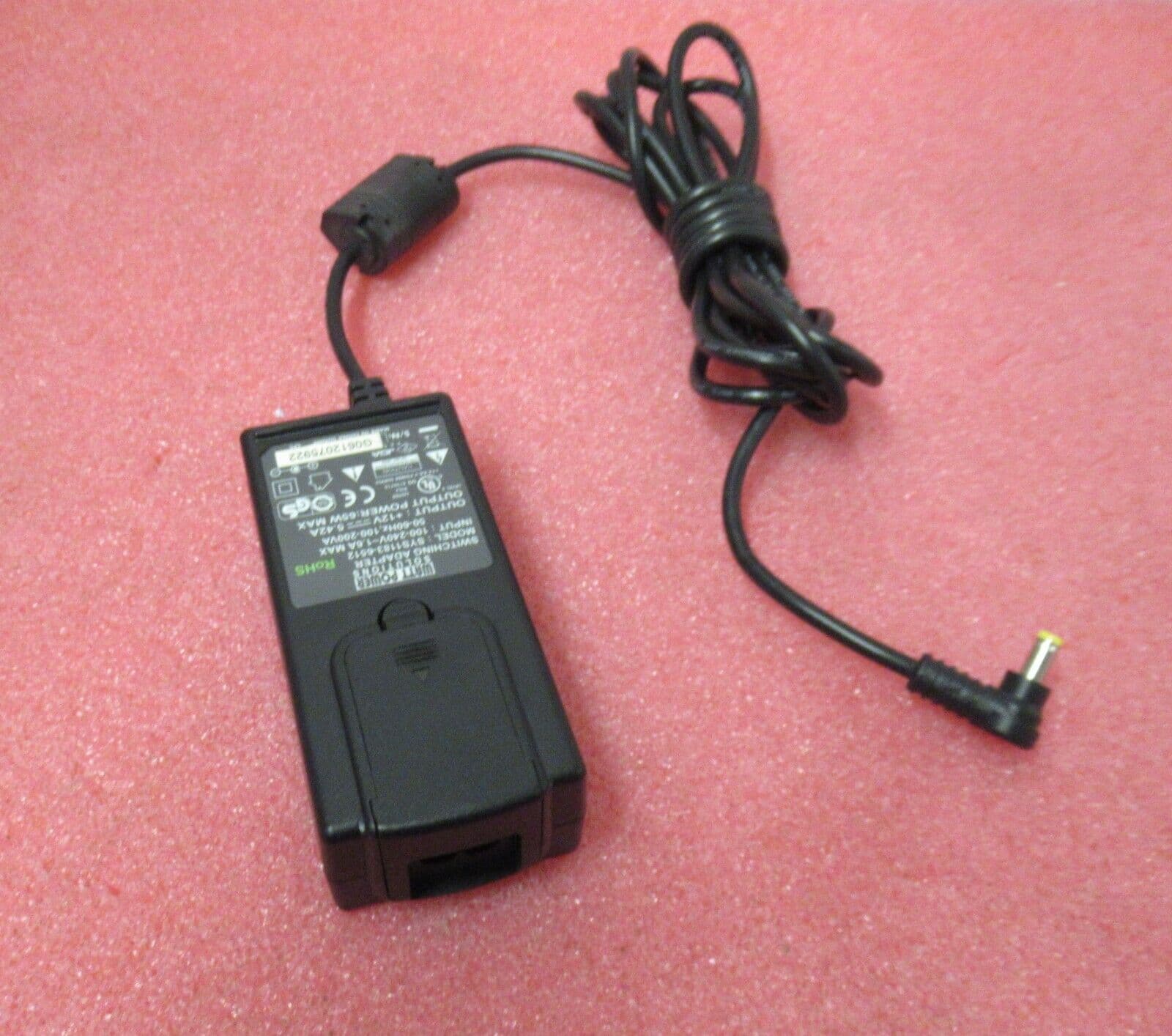 Sunny SYS1183-6512 AC Switching Power Adapter 12V 5 42A 65W