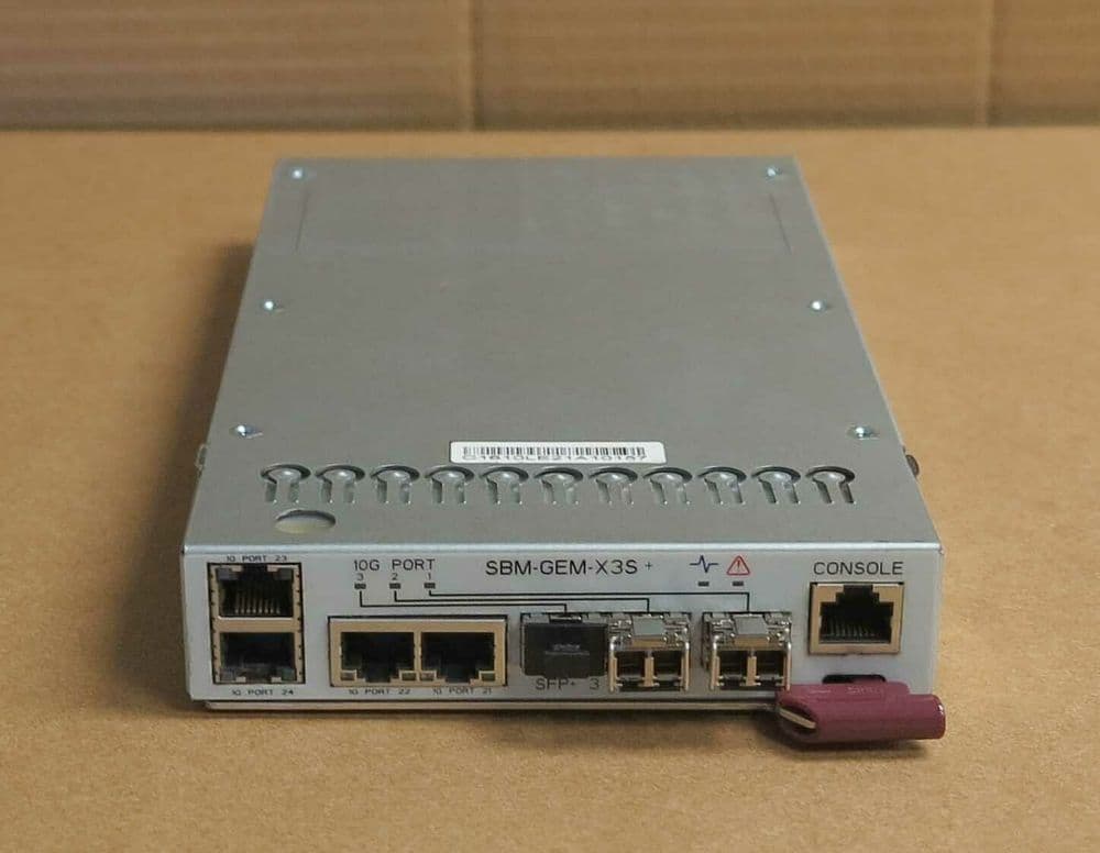Supermicro 1/10GB Ethernet Switch Module Layer2/3 3x 10GB SFP Port SBM ...