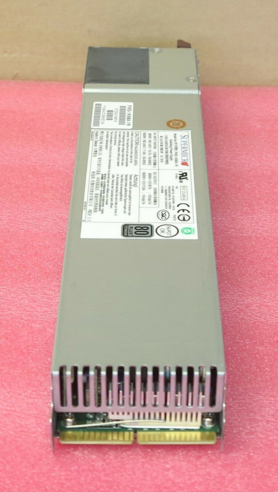 Supermicro 1600W 1U 80 Plus Titanium Redundant Power Supply PSU PWS ...