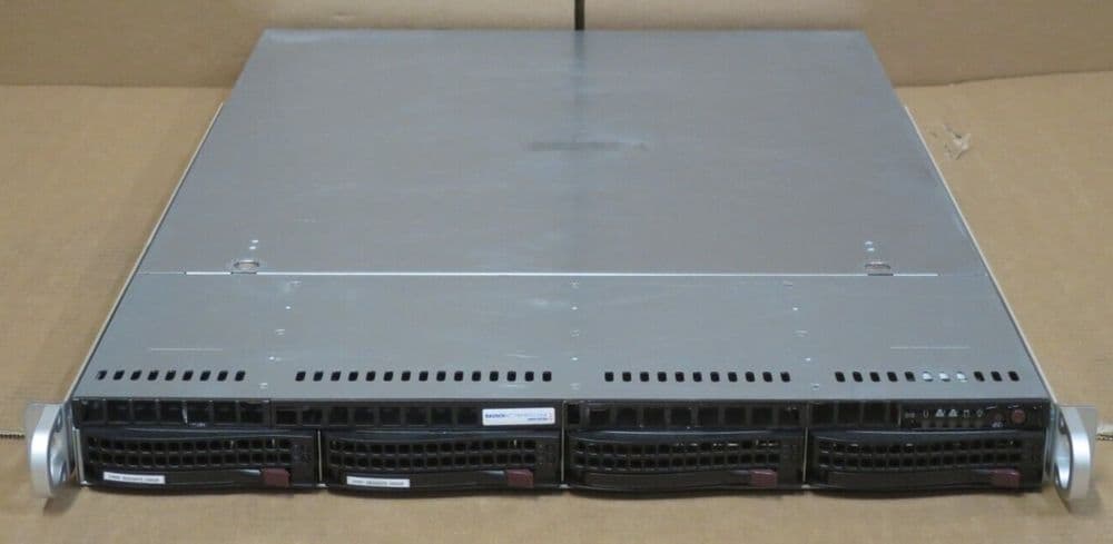 Supermicro 1U CSE-815 H8DGU-F 2x 16-CORE AMD 6272 256GB RAM 2x 250GB ...