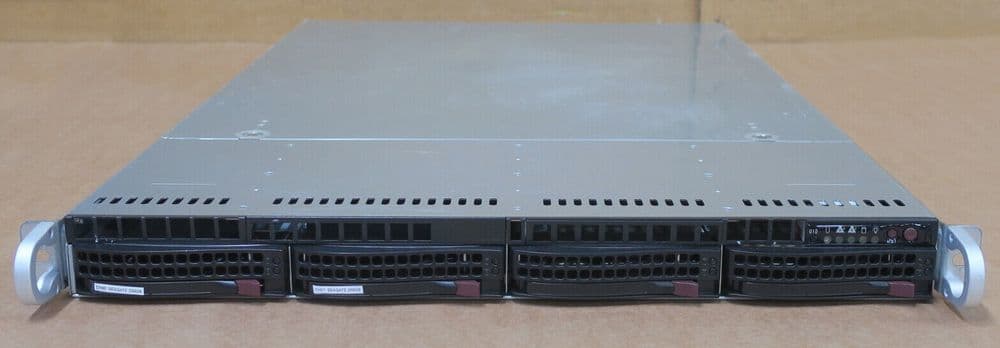 Supermicro 1U CSE-815 H8DGU-F 2x 16 CORE CPU 256GB RAM 2x 250GB HDD Server