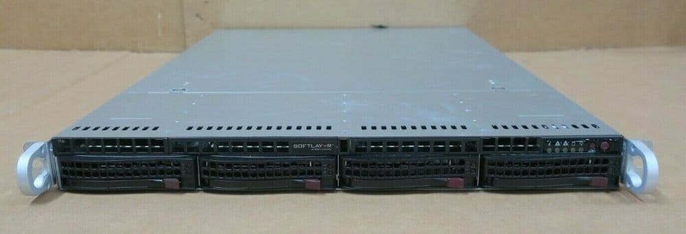 Supermicro 1U CSE-815 X10SLM -LN4F E3-1270v3 16GB Ram 4x3 5 Bay ASR ...
