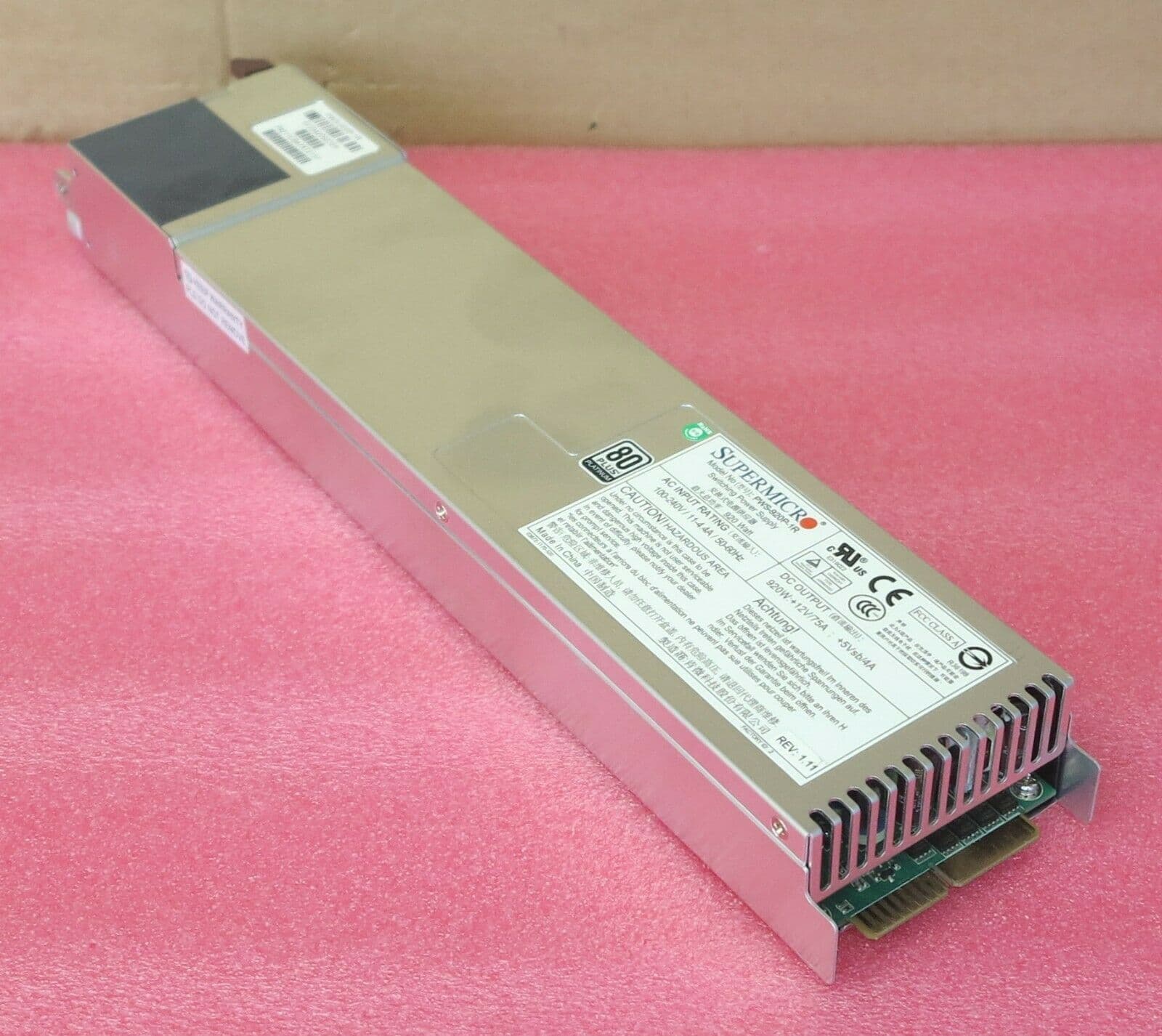 Supermicro 920W 80Plus Platinum Redundant Server Power Supply PSU PWS ...