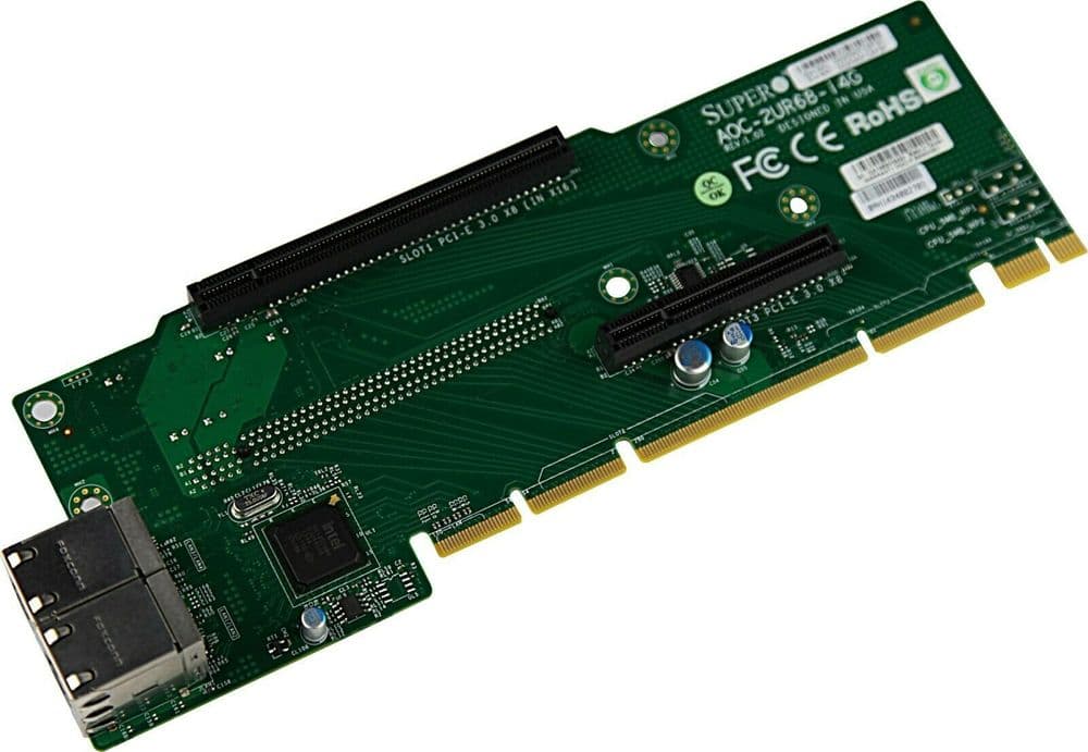 Supermicro AOC-2UR68-I4G 1U Ultra Riser 4-Port PCI-E 3 0 x16 1GbE Intel ... Supermicro AOC-2UR68-I4G 1U Ultra Riser 4-Port PCI-E 3 0 x16 1GbE Intel ...