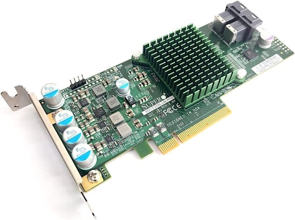 SuperMicro AOC-S3008L-L8e-RI13 12Gb/s 8-Port SAS HH Host Bus RAID Adapter