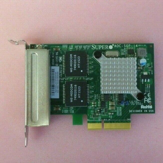 Supermicro AOC-SGP-i4 Quad Port Gigabit Ethernet NIC Network Controller ...
