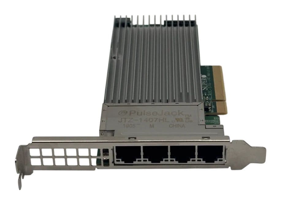 Supermicro AOC-STG-i4T 10Gigabit BaseT Quad Port 4xRJ45 SFP Server FH NIC