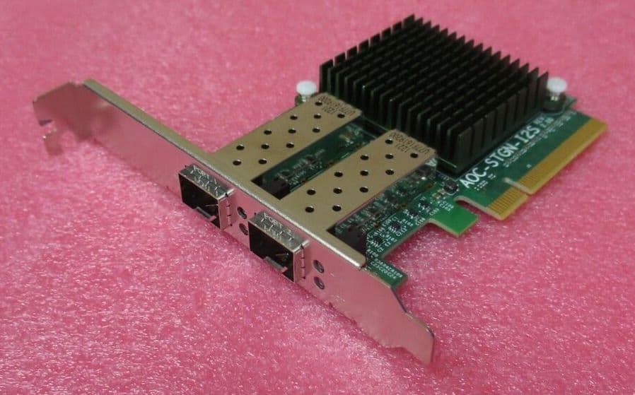 Supermicro AOC-STGN-i2S Rev 2 00 Dual 10Gb/s SFP PCIe Adapter Full Bracket
