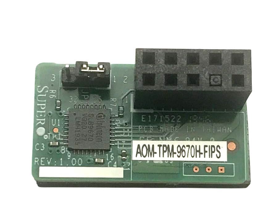 Supermicro AOM-TPM-9670H-FIPS 10Pin SPI Capable TPM 2 0 FIPS 140-2 for ...