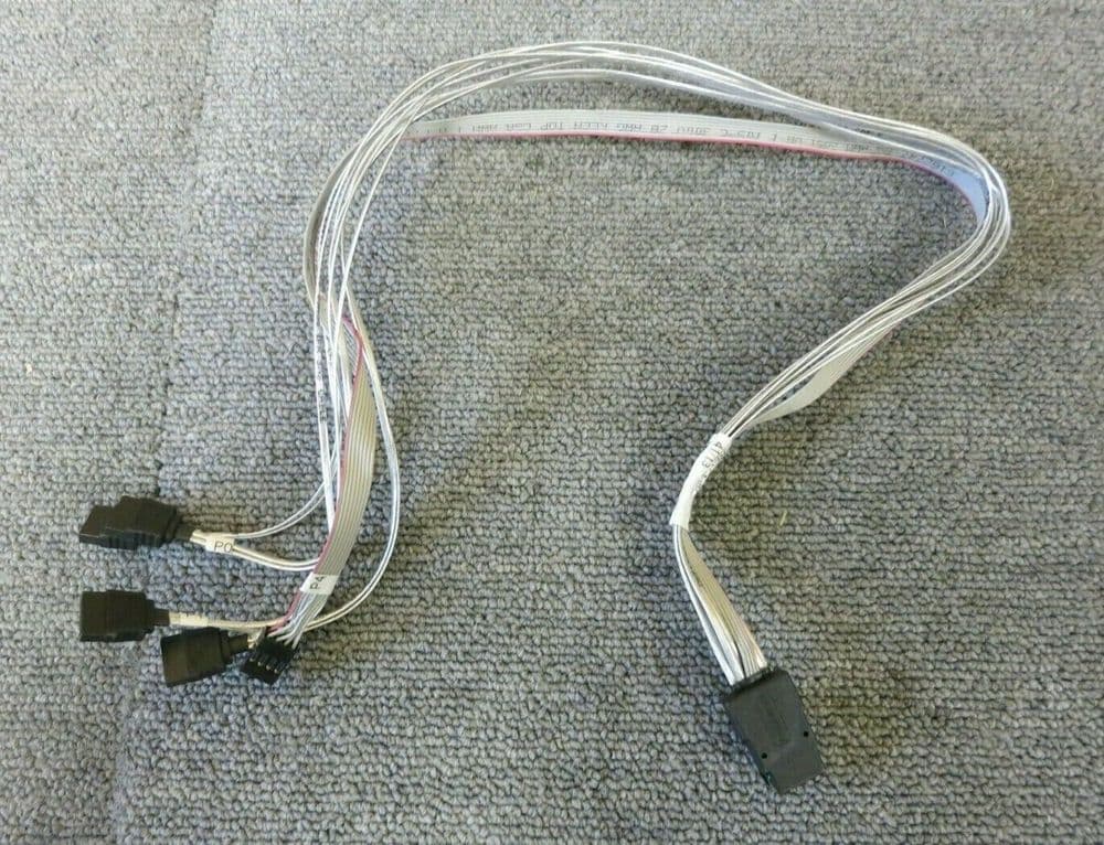 Supermicro CBL-0294L-02 58cm Mini-SAS To 4 SATA Connector Cross-Over ...