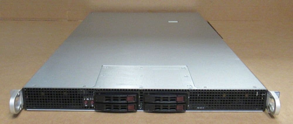 Supermicro CSE-118 2x E5-2698v3 2 3GHz 128GB Ram 4 x 2 5& x22; Bay 1U ...