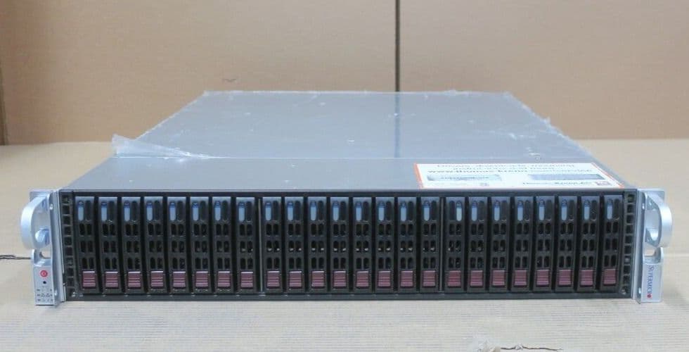 Supermicro CSE-216 2x 10C E5-2690v2 256GB RAM 24-Bay 9 6TB 2U Server ...
