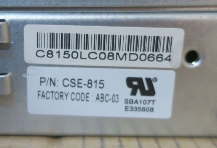 Supermicro CSE-815 X9DRi-F 2x Six-Core E5-2620 128GB RAM 4x 3 5" Bay 1U ...